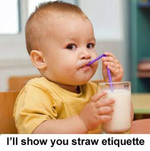 Straw Etiquette and Table Manners Mistakes - Style for Success